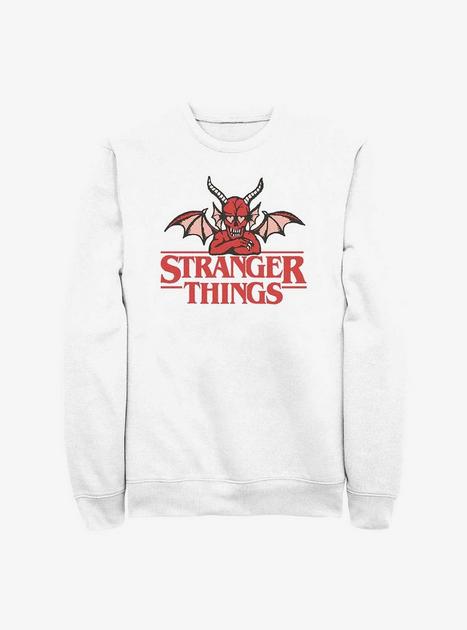 Stranger Things Devil In Love Sweatshirt - WHITE | Hot Topic