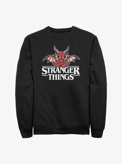 Stranger Things Devil Heart Eyes Sweatshirt - BLACK | Hot Topic