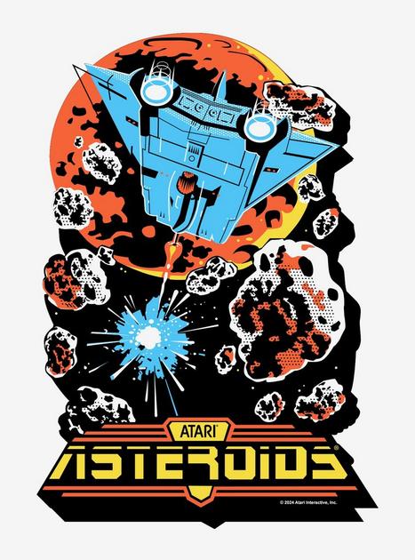 Atari Asteroids Pop Art Logo Chunky Magnet | BoxLunch