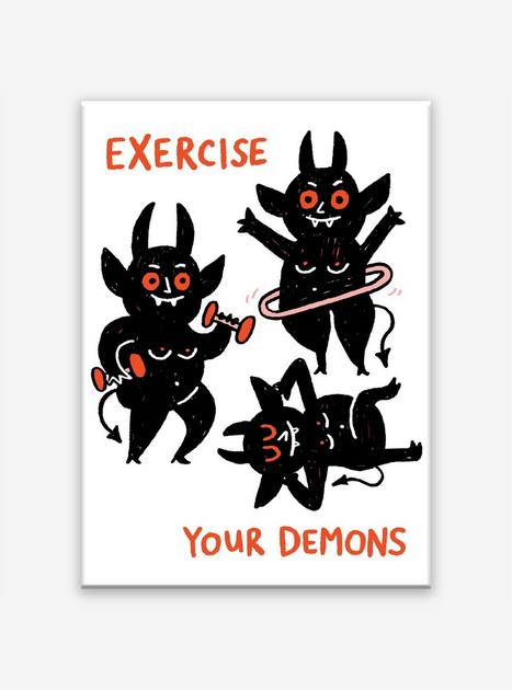 Exercise Your Demons Flat Magnet | BoxLunch