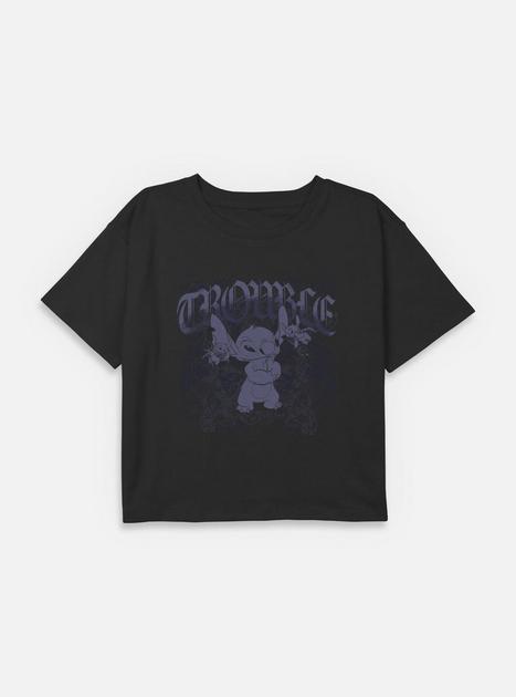 Disney Lilo & Stitch Total Trouble Youth Girls Boxy T-Shirt BoxLunch ...