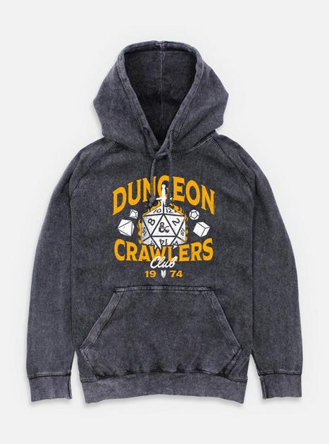 Dungeons & Dragons Dungeon Crawlers Club Mineral Wash Hoodie - BLACK ...