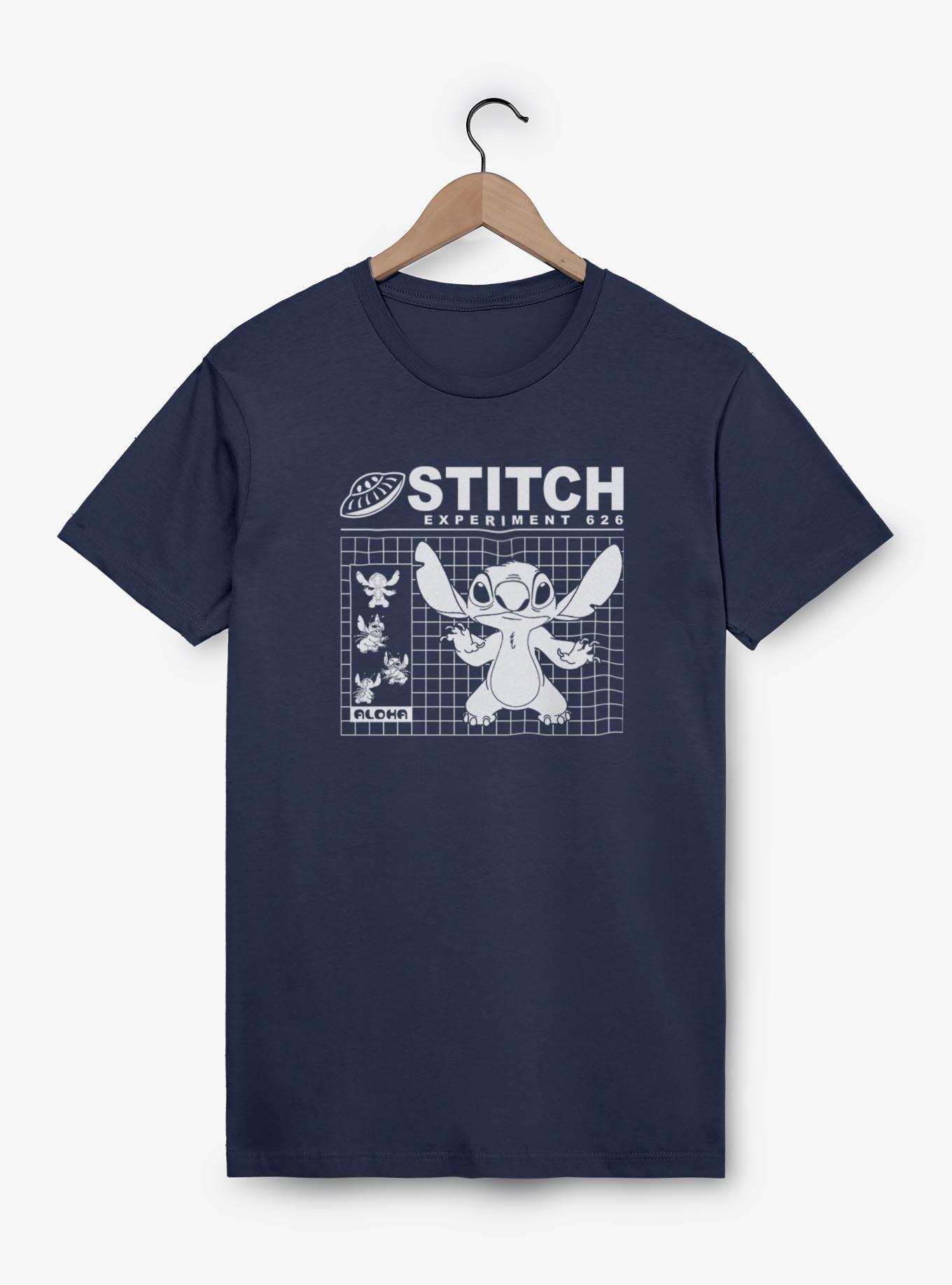 Disney Lilo & Stitch Blueprints Garment Dye T-Shirt - BLUE | BoxLunch
