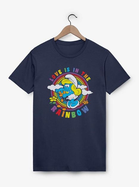 The Smurfs Love Is In The Rainbow Smurfette T-Shirt - BLUE | BoxLunch