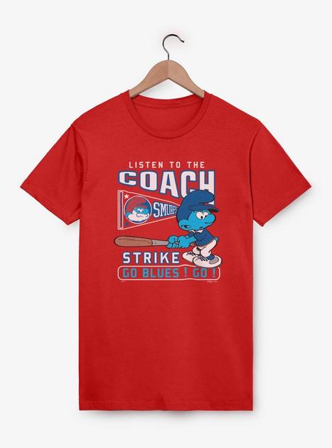 The Smurfs Listen To The Coach T-Shirt - RED | BoxLunch