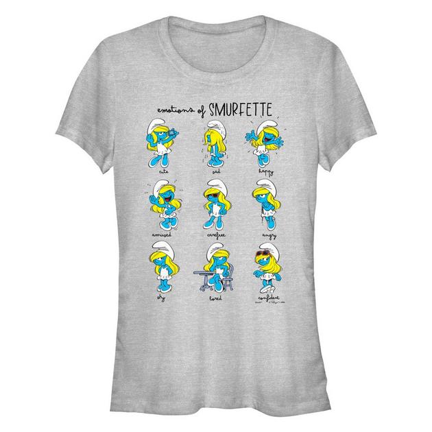 The Smurfs Smurfette Emotions Girls T-Shirt - GREY | Hot Topic