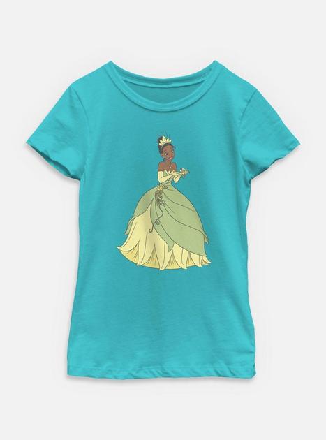 Disney Princesses Big Tiana Youth Girls T-Shirt - BLUE | BoxLunch