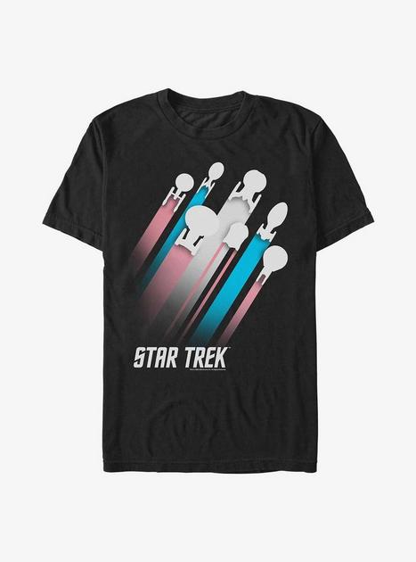 Star Trek Trans Pride Fleet Stripes T-Shirt - BLACK | Hot Topic