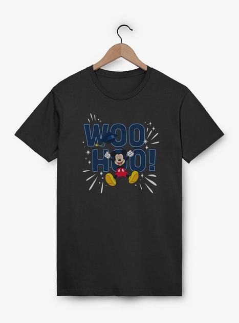 Disney Mickey Mouse Woohoo Mickey Grad T-Shirt - BLACK | BoxLunch