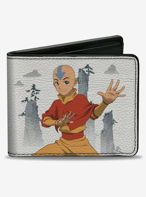 Avatar: The Last Airbender Aang Bending Pose and Scenery Bifold Wallet ...