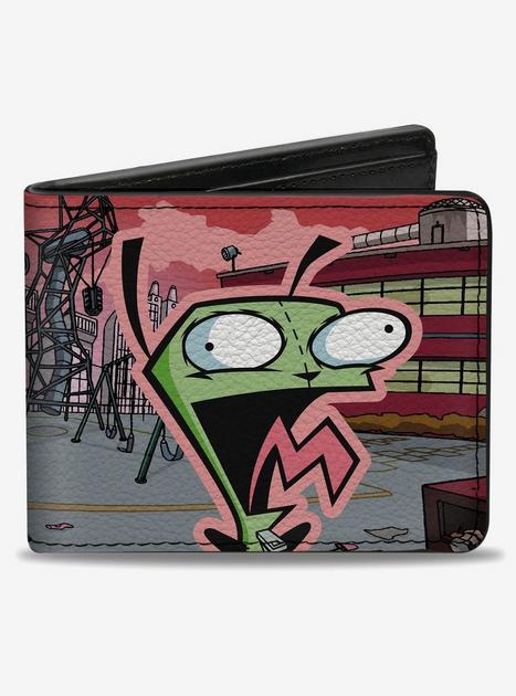 Invader Zim and GIR Dog Rooftop Scene Bifold Wallet | Hot Topic