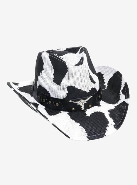 Cow Print Longhorn Cowboy Hat | Hot Topic