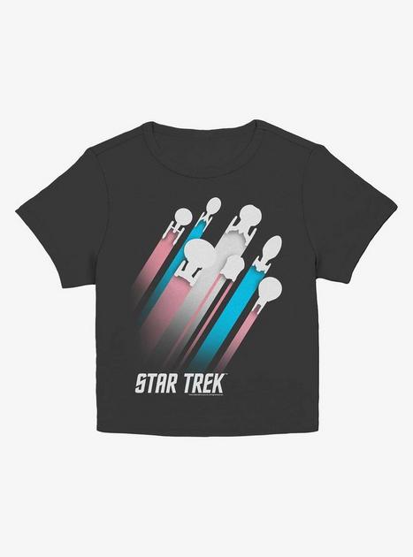 Star Trek Trans Pride Fleet Stripes Baby T-Shirt - BLACK | Hot Topic