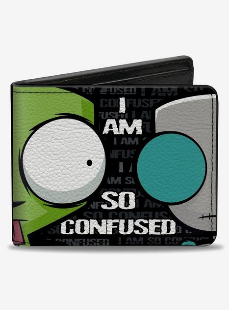 Invader Zim Robot Close Up I Am So Confused Bifold Wallet | BoxLunch