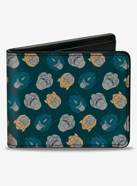 Transformers Bumblebee Optimus Prime and Megatron Heads Bifold Wallet ...