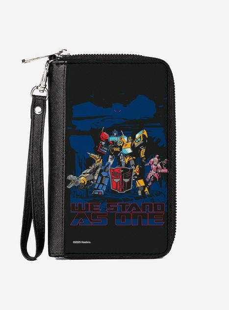 Transformers Autobots We Stand As One Pose Red Zip Around Wallet | BoxLunch
