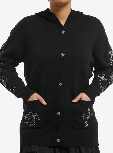 A Court Of Thorns And Roses Embroidered Icons Girls Oversized Cardigan ...