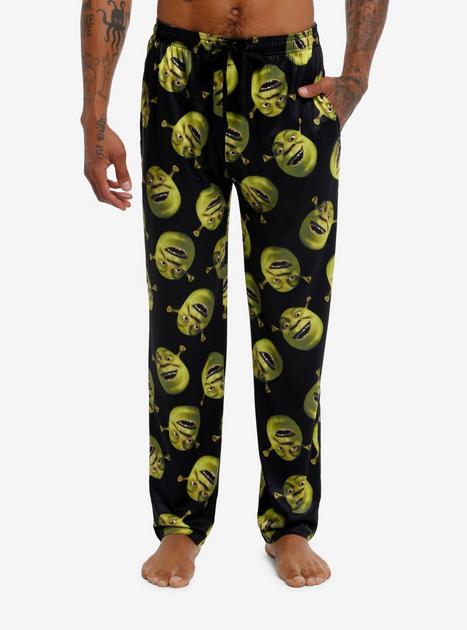Shrek Faces Allover Print Pajama Pants | Hot Topic