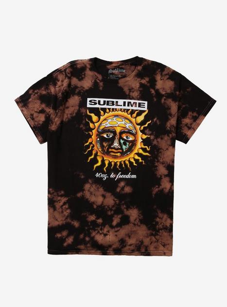 Sublime 40 Oz. To Freedom Sun Bleach-Dyed T-Shirt | Hot Topic