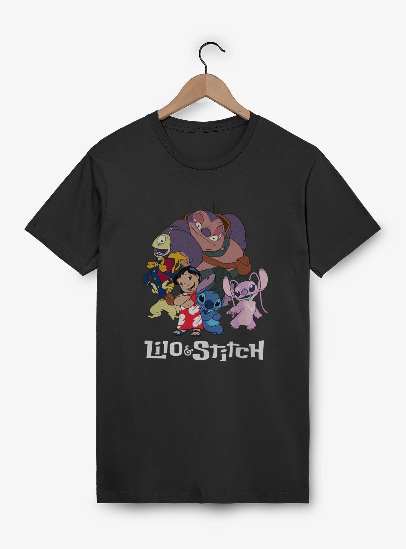Disney Lilo & Stitch Family Photo T-Shirt - BLACK | BoxLunch