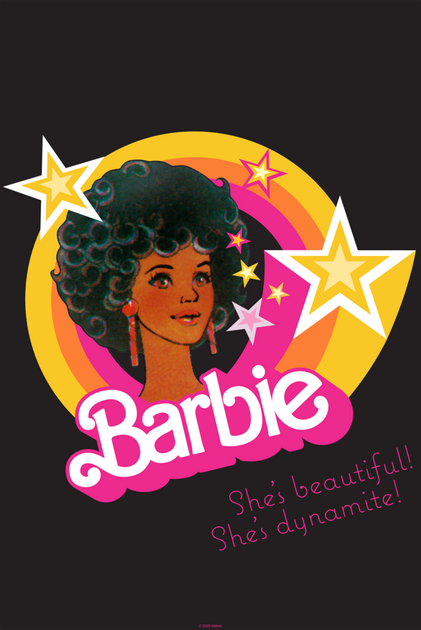 Barbie She's Beautiful! She's Dynamite! Star Poster - WHITE | Hot Topic
