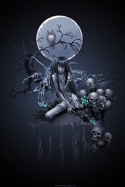 Fairies By Trick Death Fairy Poster - WHITE | Hot Topic