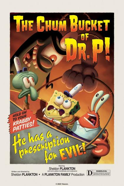 SpongeBob SquarePants The Chum Bucket Of Dr.P Poster - WHITE | Hot Topic
