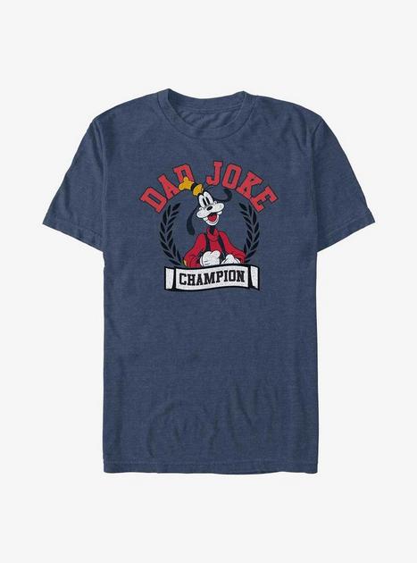 Disney Mickey Mouse Goofy Dad Joke Champion T-Shirt - BLUE | Hot Topic
