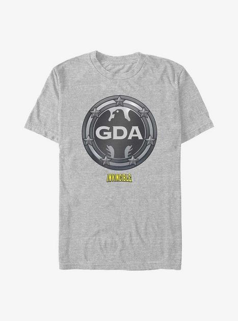 Invincible GDA Logo T-Shirt - GREY | Hot Topic