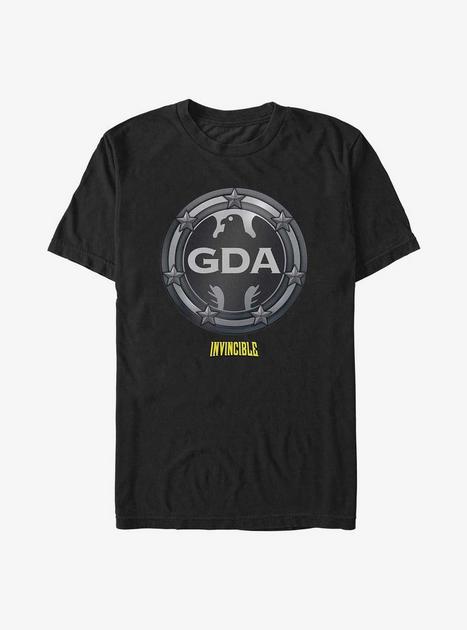 Invincible GDA Logo T-Shirt - BLACK | Hot Topic