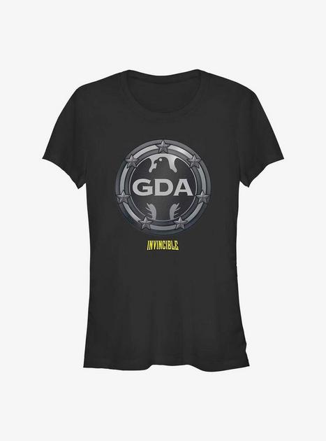 Invincible GDA Logo Girls T-Shirt - BLACK | Hot Topic