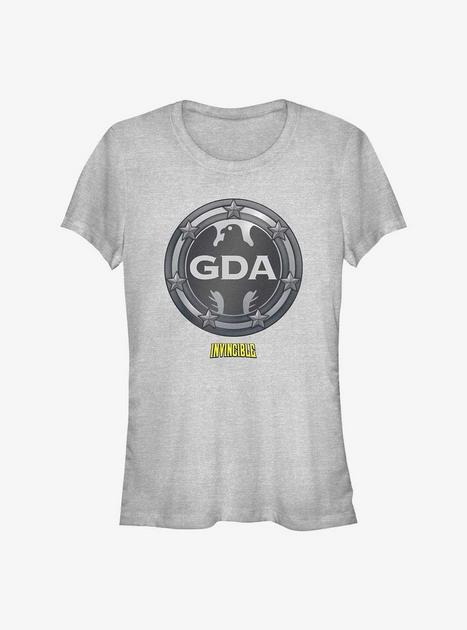 Invincible GDA Logo Girls T-Shirt - GREY | Hot Topic