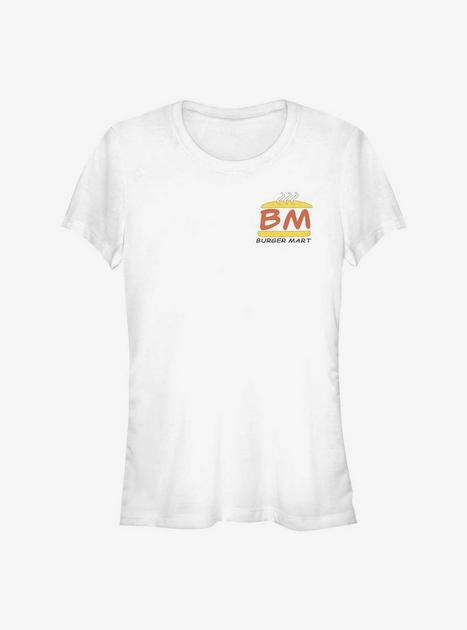 Invincible Burger Mart Pocket Girls T-Shirt - WHITE | Hot Topic