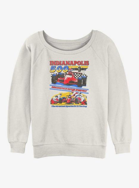 Indianapolis 500 Pit Stop Girls Slouchy Sweatshirt - BEIGETAN | Hot Topic