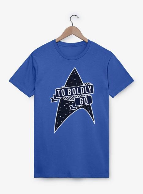 Star Trek Boldly Go Stars T-Shirt - BLUE | BoxLunch