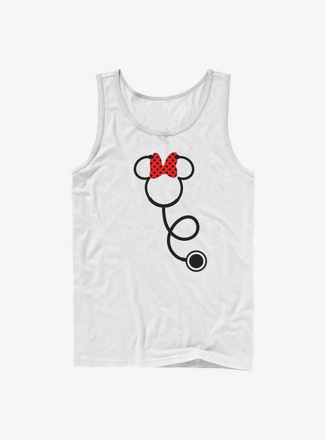 Disney Minnie Mouse Minnie Stethoscope Tank - WHITE | Hot Topic