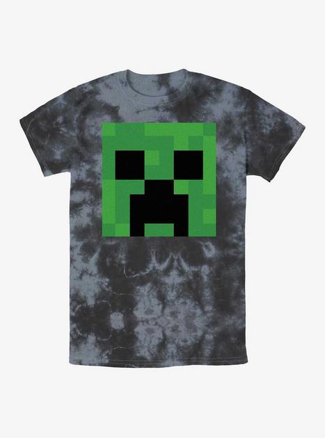 Minecraft Creeper Big Face Tie-Dye T-Shirt - MULTI | Hot Topic