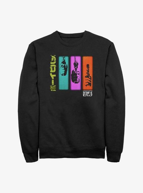 Cowboy Bebop Colorful Sequence Sweatshirt - BLACK | Hot Topic