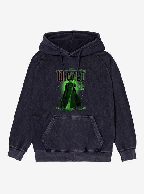 Wicked Elphaba No One Mourns The Wicked Mineral Wash Hoodie | Hot Topic
