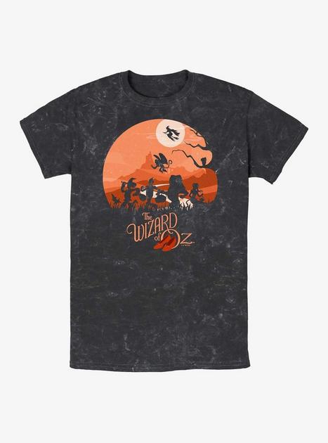 Wizard Of Oz Land Of Oz Haunt Mineral Wash T-Shirt - BLACK | Hot Topic