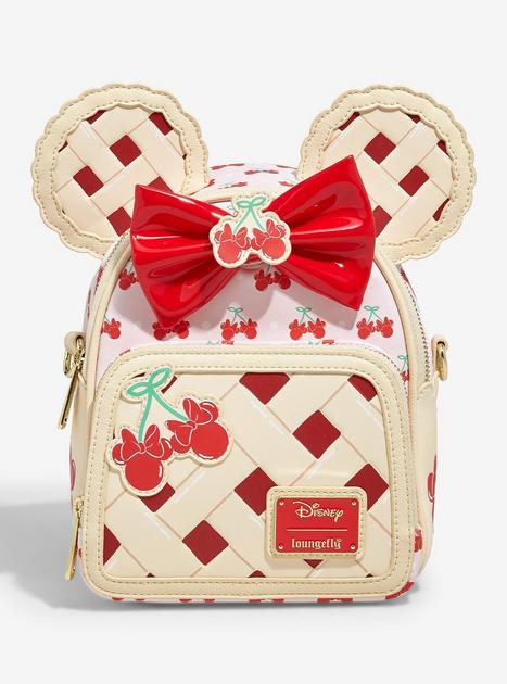 Loungefly Disney Minnie Mouse Cherry Pie Convertible Mini Backpack ...
