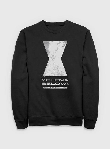 Marvel Thunderbolts* Yelena Belova Logo Sweatshirt - BLACK | BoxLunch