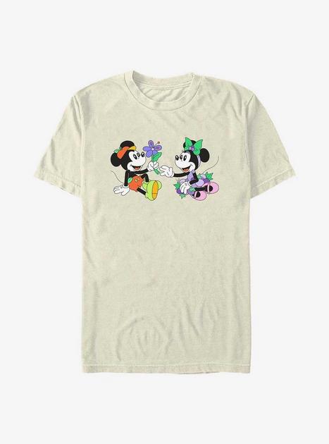 Disney Mickey Mouse & Minnie Mouse Orange And Grape Garment Dye T-Shirt ...