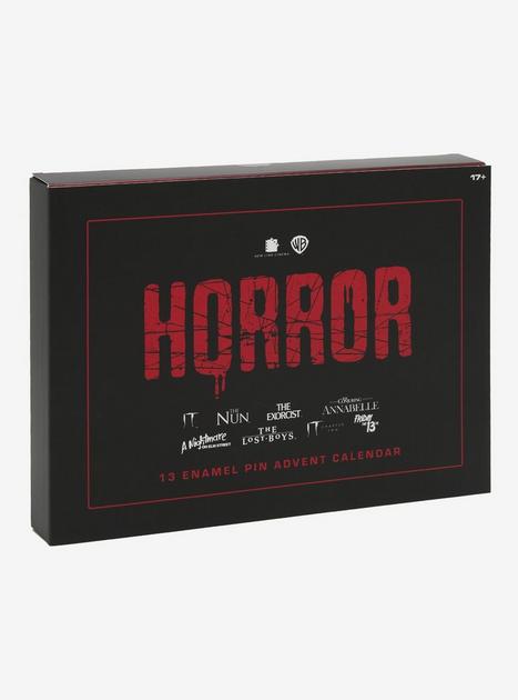 WB Horror 13 Day Advent Calendar Enamel Pin Set | Hot Topic