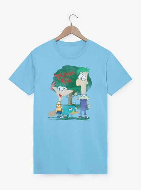 Disney Phineas and Ferb Group Shot Vintage T-Shirt - BLUE | BoxLunch