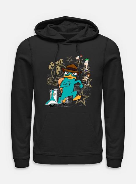 Disney Phineas and Ferb Agent P Doo-Bee Doo-Bah Hoodie - BLACK | BoxLunch