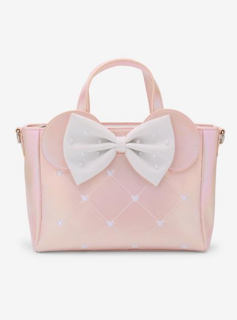 Loungefly Disney Minnie Mouse Pink Pearl Mini Satchel Bag | Hot Topic