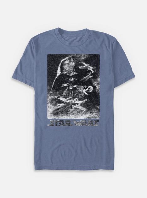 Star Wars Static Avenger Garment Dye T-Shirt - BLUE | BoxLunch