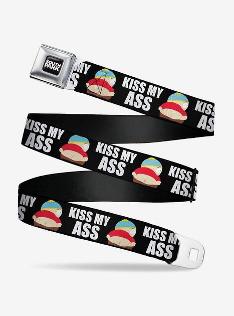 South Park Cartman Pants Kiss My Ass Pose Seatbelt Buckle Belt | BoxLunch