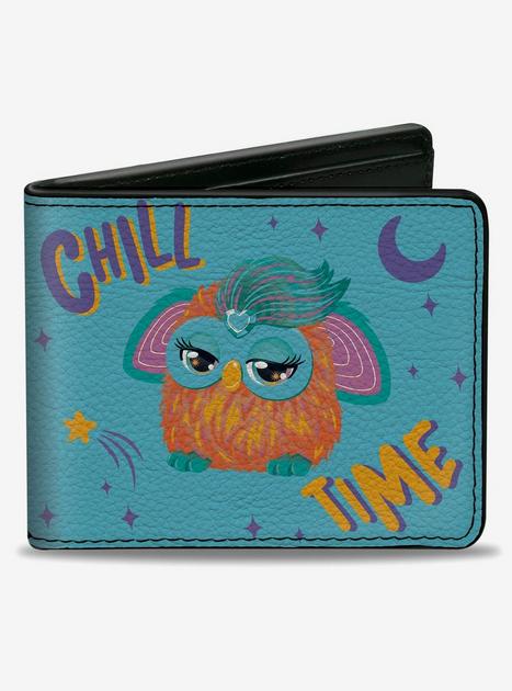 Furby Purple and Orange Furby Chill Time Pose Bifold Wallet | BoxLunch
